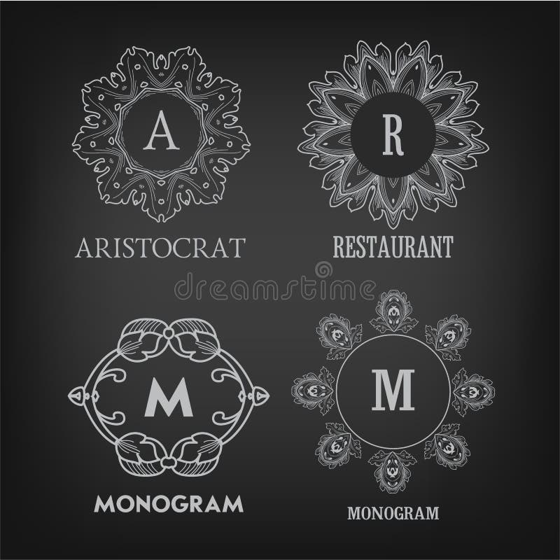 Set of Luxury, Simple and Elegant Monogram Designs Stock Vector ...