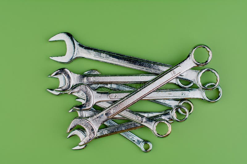 Set of Machinery Maintenance Technicians, Important Working Tools in ...
