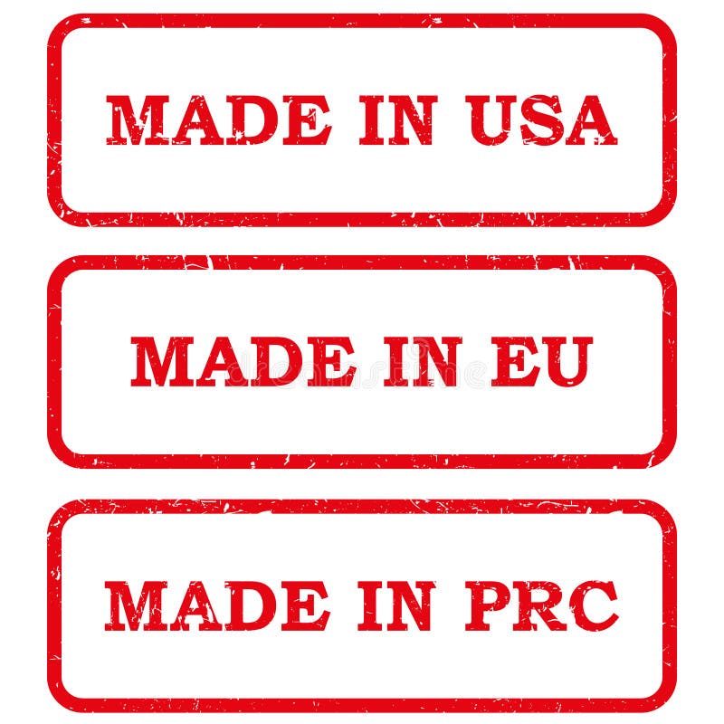 Set of made in stamps stock vector. Illustration of white - 43737584