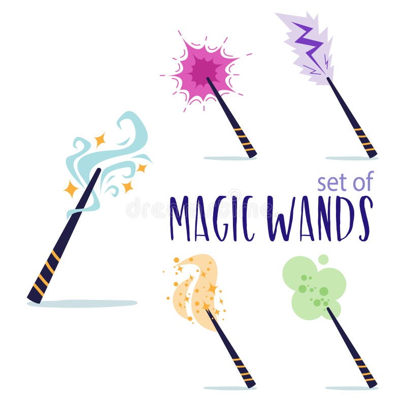 Set of magic elements stock vector. Illustration of shape - 166186696