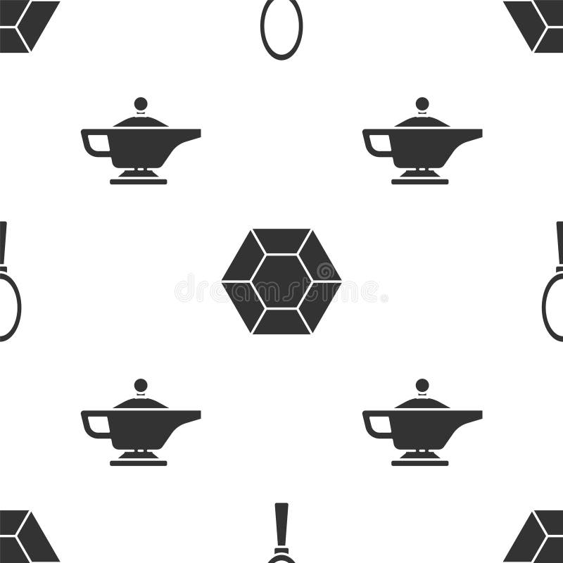 Set Magic Hand Mirror, Magic Stone and Magic Lamp or Aladdin on ...