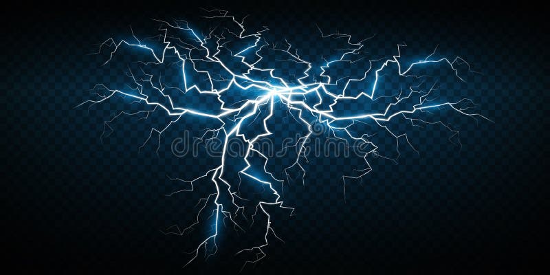 A Set of Magic Lightning and Bright Lighting Effects. Vector ...