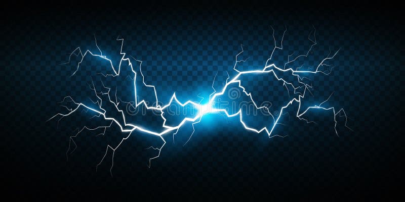 A Set of Magic Lightning and Bright Lighting Effects. Vector ...