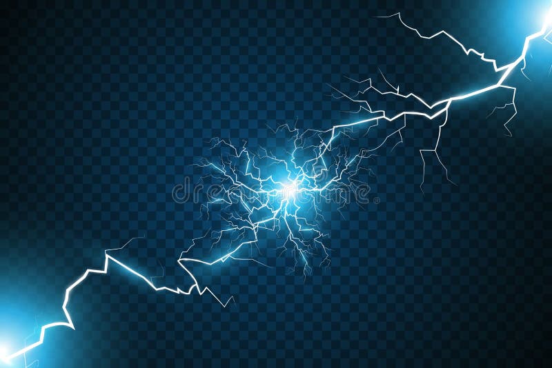 A Set of Magic Lightning and Bright Lighting Effects. Vector ...