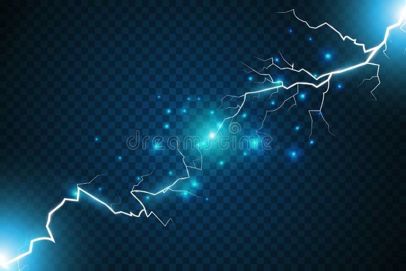 A Set of Magic Lightning and Bright Lighting Effects. Vector ...