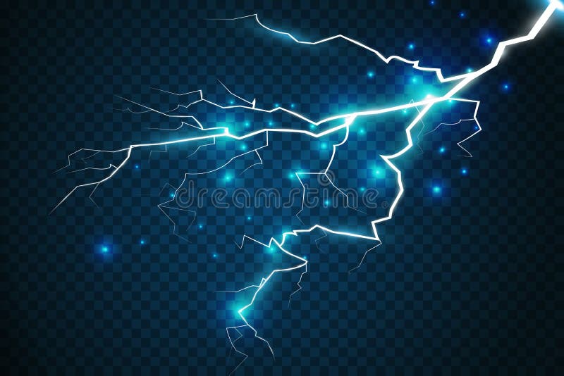 A Set of Magic Lightning and Bright Lighting Effects. Vector ...