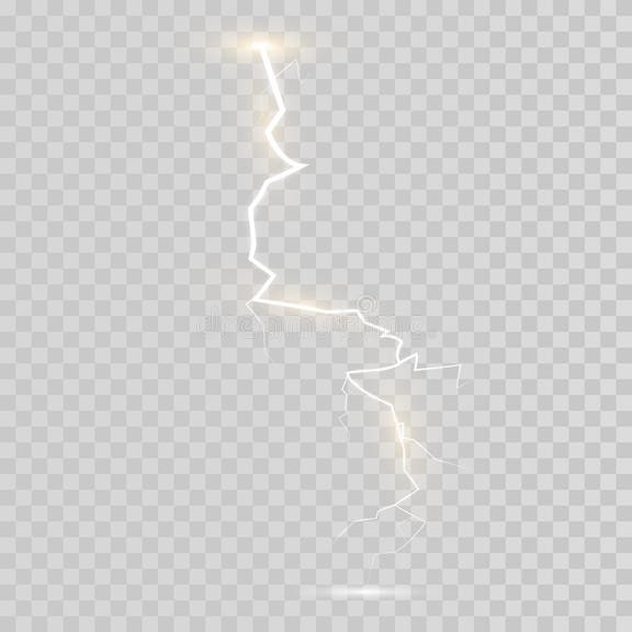 A Set of Magic Lightning and Bright Lighting Effects. Vector ...