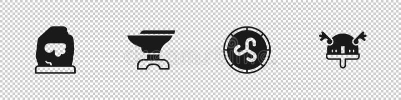 Set Magic Rune, Anvil for Blacksmithing, Shield Viking and Viking ...