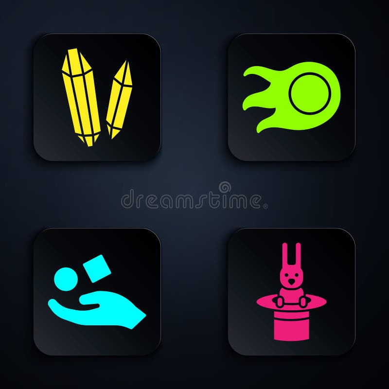 Magic Stone Fireball Cube Stock Illustrations – 14 Magic Stone Fireball ...