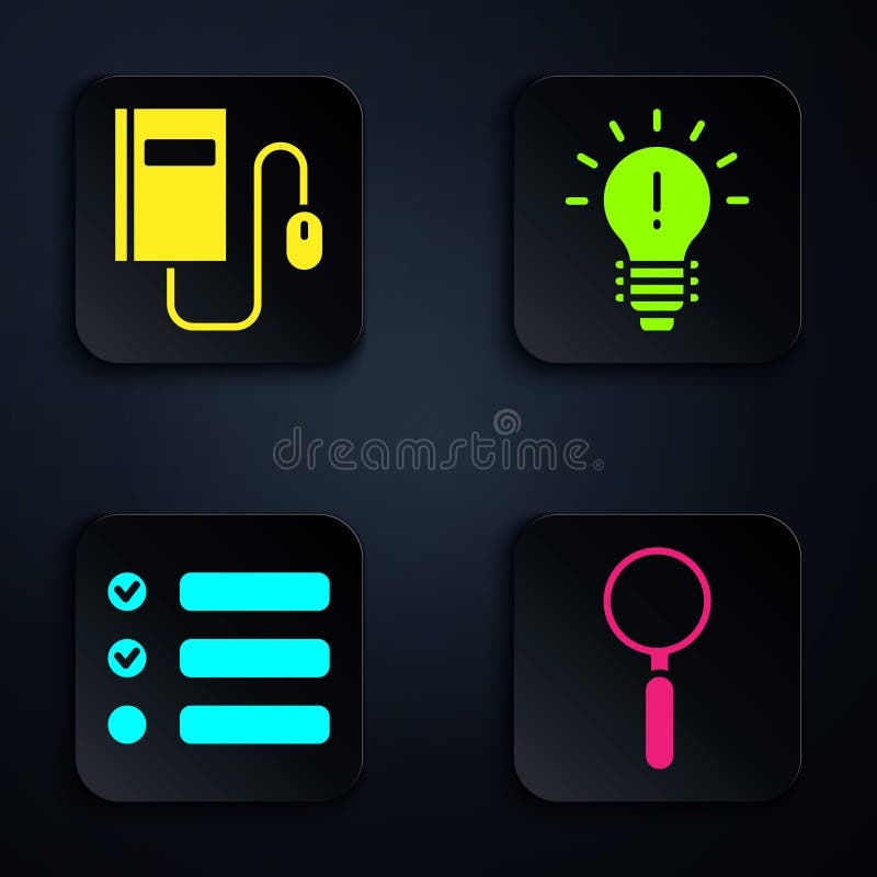 Set Magnifying Glass, Electronic Book with Mouse, Task List and Light ...