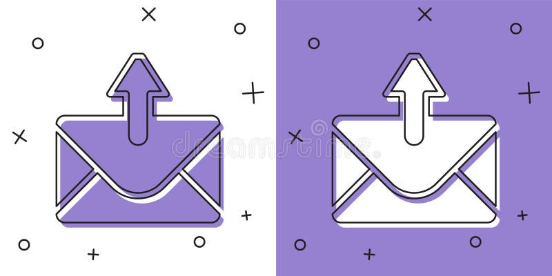 Purple Email Symbol Isolated White Stock Illustrations – 709 Purple ...