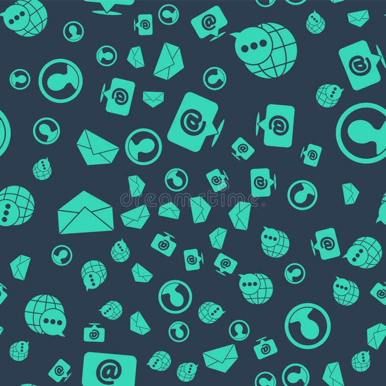 Set Mail and E-mail, World Map Made from Speech Bubble, Envelope and ...