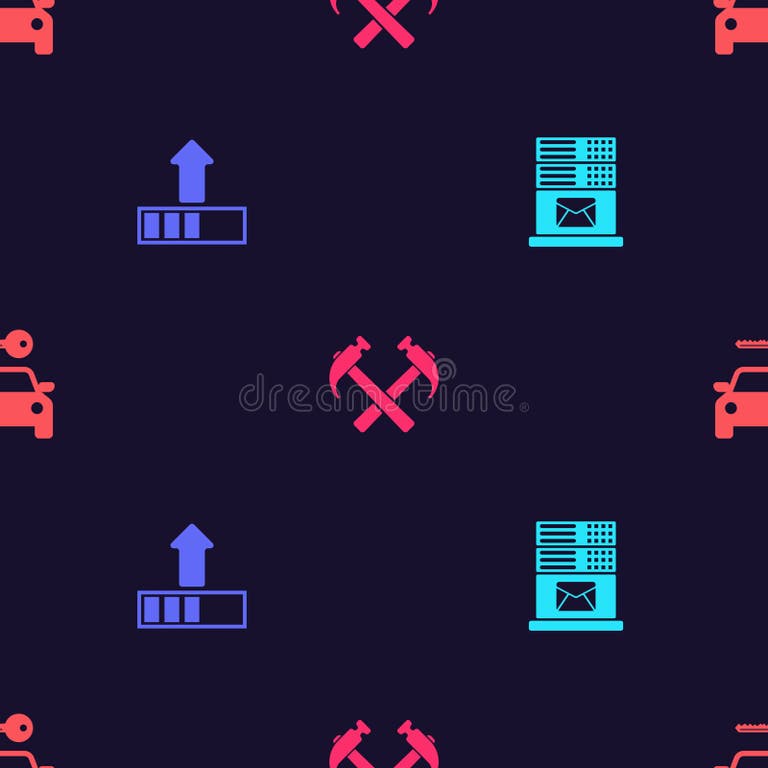 Set Mail Server, Loading, Two Crossed Hammers and Car Rental on ...