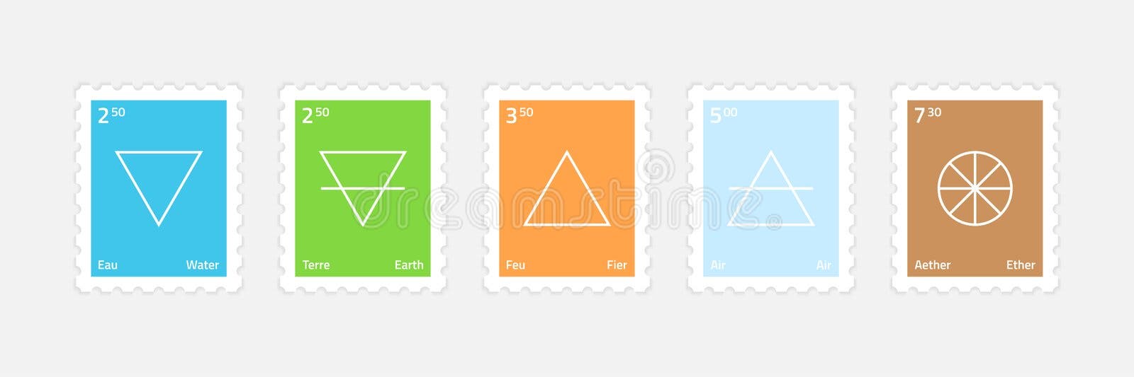 Symbol for Aether, a Hexagram and Star of David, with a Dot in the ...