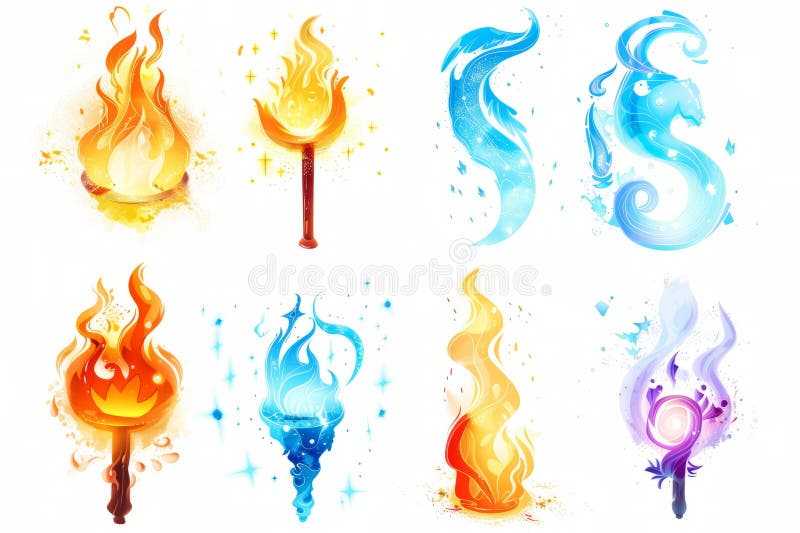 Set of Majestic Magic Spells on White Stock Photo - Image of hexes ...