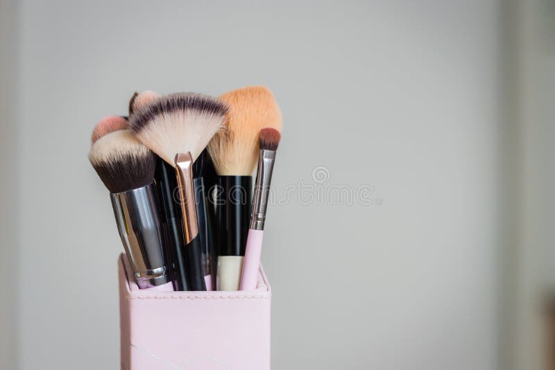 Make Up Concept: Professional Makeup Tools and Accessories. Lipstick ...