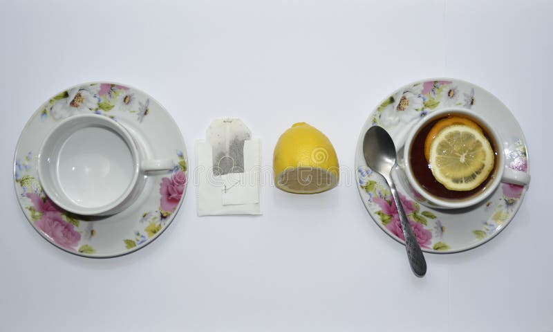 A Set for Making Delicious and Fragrant Tea with Lemon and without ...