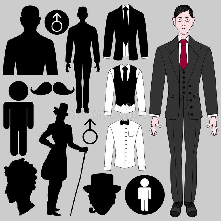 Male Dress Code Stock Illustrations – 2,294 Male Dress Code Stock ...