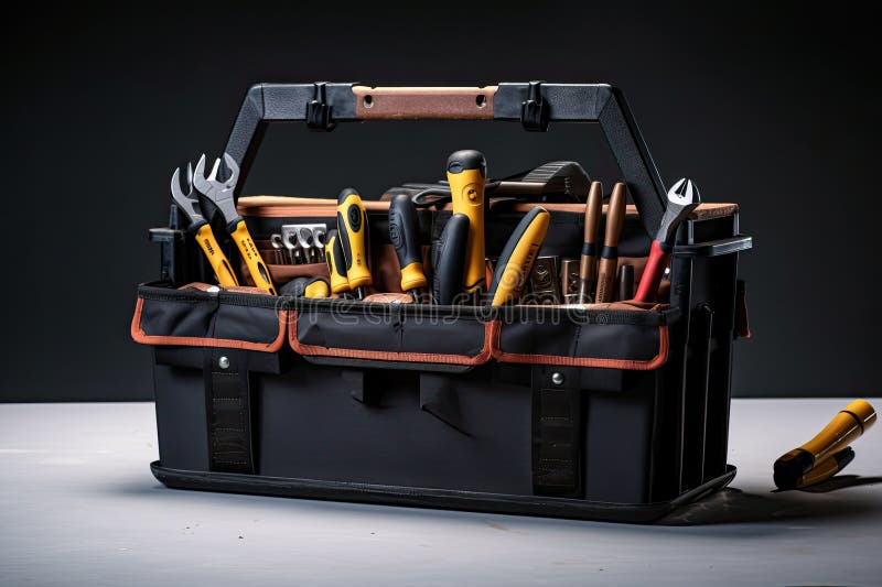 A Set of Male Tools in a Black Container. Generative AI Stock ...