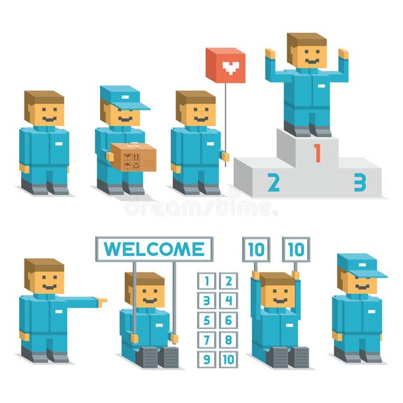 Set man stock vector. Illustration of hasten, jumping - 43023656