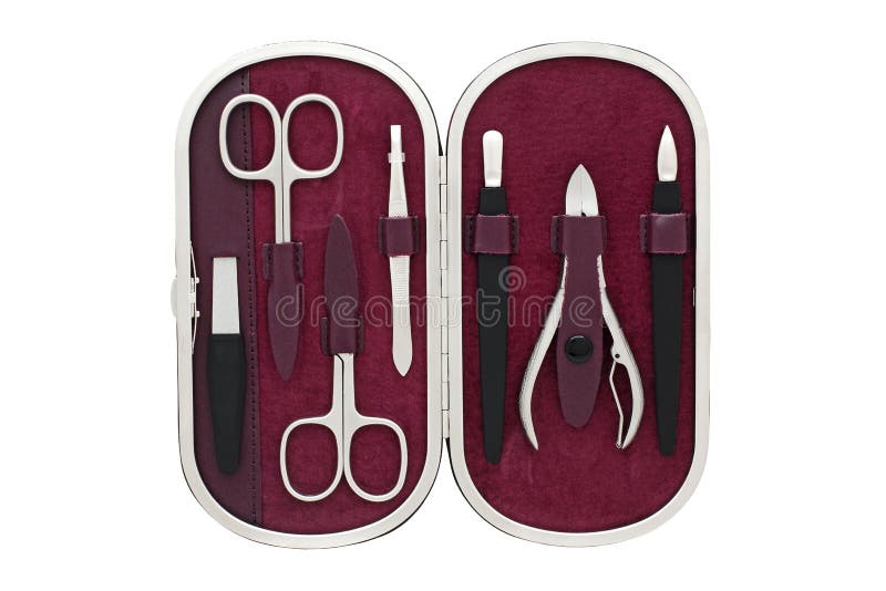 Set of Manicure Tools. Devices for Nail Care Stock Image - Image of ...