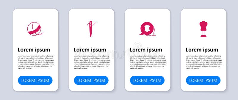 Set Mannequin, Leather, Needle for Sewing with Thread and Yarn Ball ...