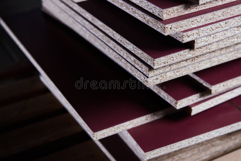 Set in the Manufacture of Chipboard Stock Photo - Image of particle ...