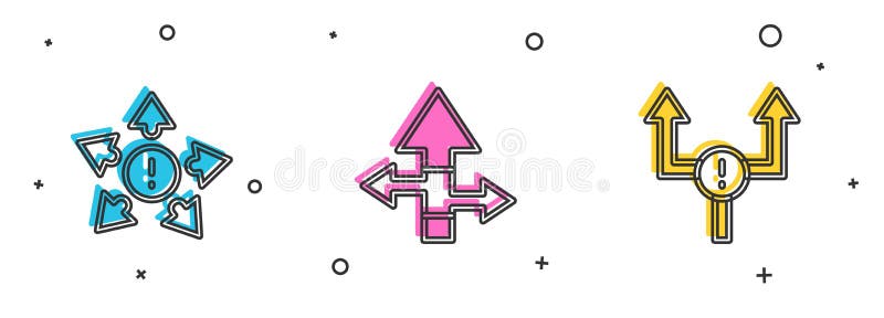 Set Many Ways Directional Arrow, Arrow and Icon. Vector Stock Vector ... Set Many Ways Directional Arrow, Arrow and Icon. Vector Stock Vector ...