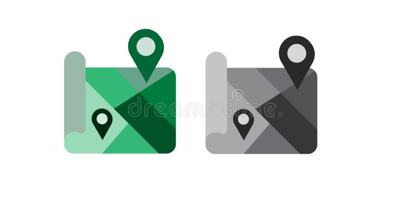 Set of Map Pin Location Icons. Template for Colored Icons for Location ...