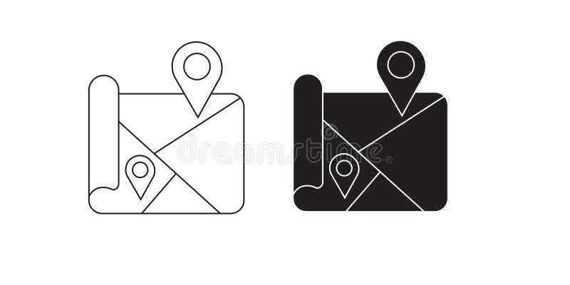 Set of Map Pin Location Icons. Template for Colored Icons for Location ...