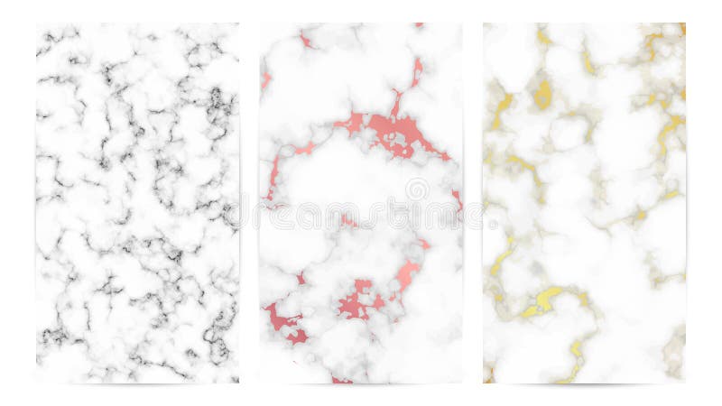 Set of Marble Texture Backgrounds Stock Vector - Illustration of ...