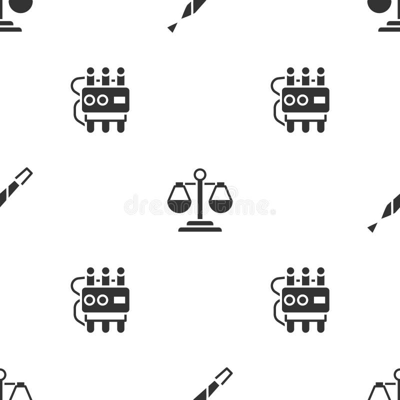 Set Marijuana Joint, Scales Of Justice And Dynamite And Timer Clock On ...