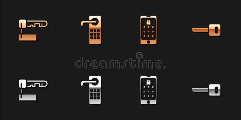 Set Marked Key, Digital Door Lock, Mobile and Graphic Password and Key ...