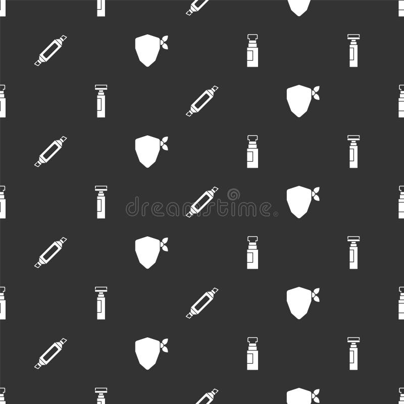Set Marker Pen, , and Vandal on Seamless Pattern. Vector Stock Vector ...