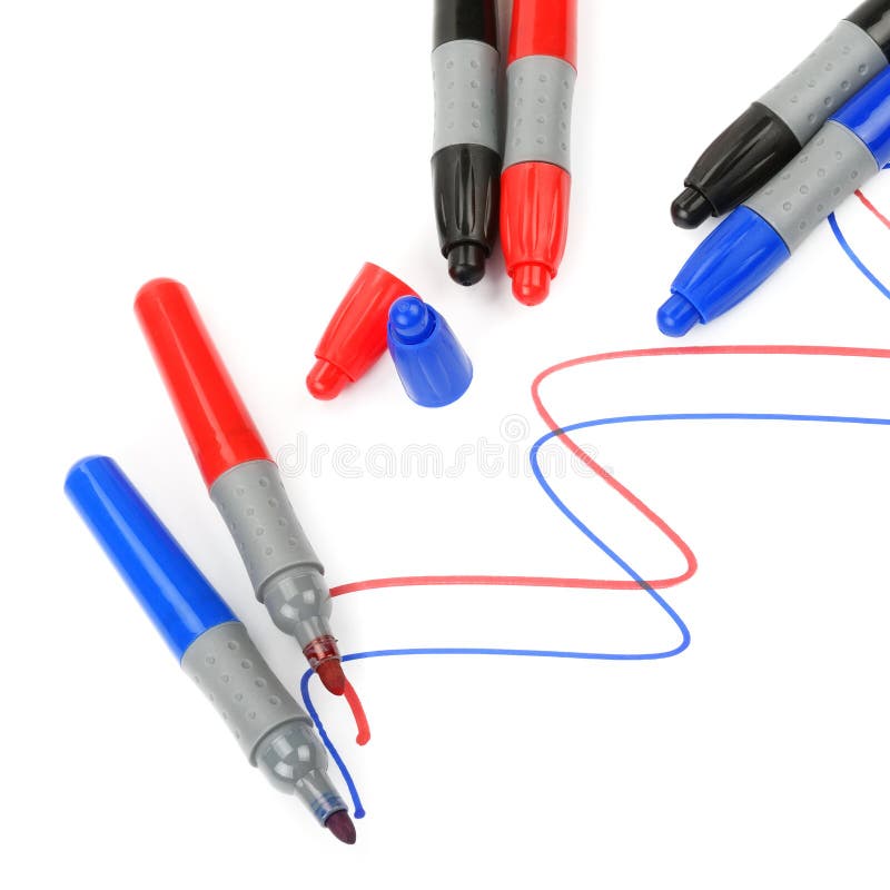 Set of markers stock image. Image of crayon, choice, line - 25289025