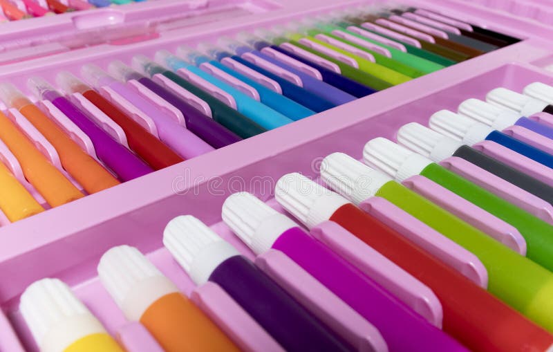 A Set of Markers for Children`s Creativity and Close-up. the Concept of ...