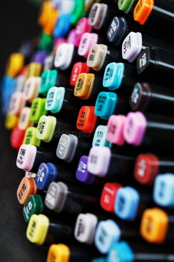 A Set of Markers for Drawing in Different Colors for Sketching with ...