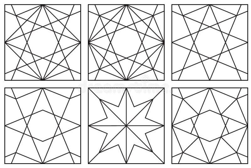 Mashrabiya Arabesque Arabic Seamless Pattern Stock Illustration ...