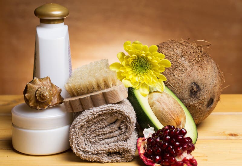 Set for Massage or Body Care Stock Image - Image of pamper, brush: 38105395