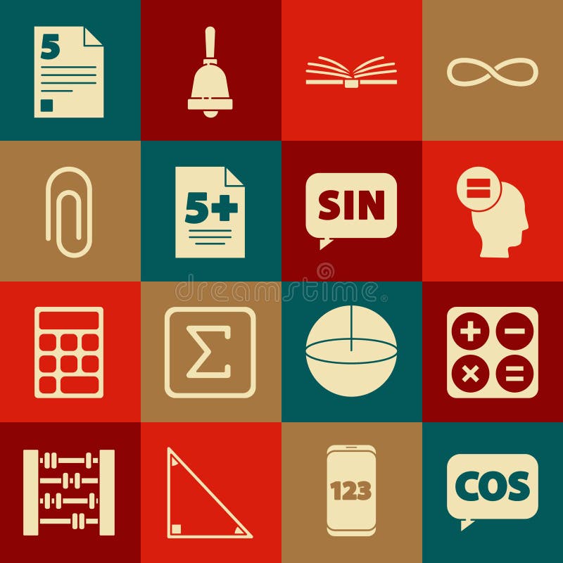 Set Calculation, Open Book and Graph, Schedule, Chart, Diagram on ...