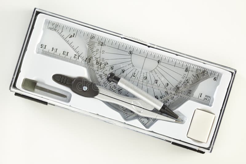 Set of Mathematics School Tools Stock Image - Image of architecture ...