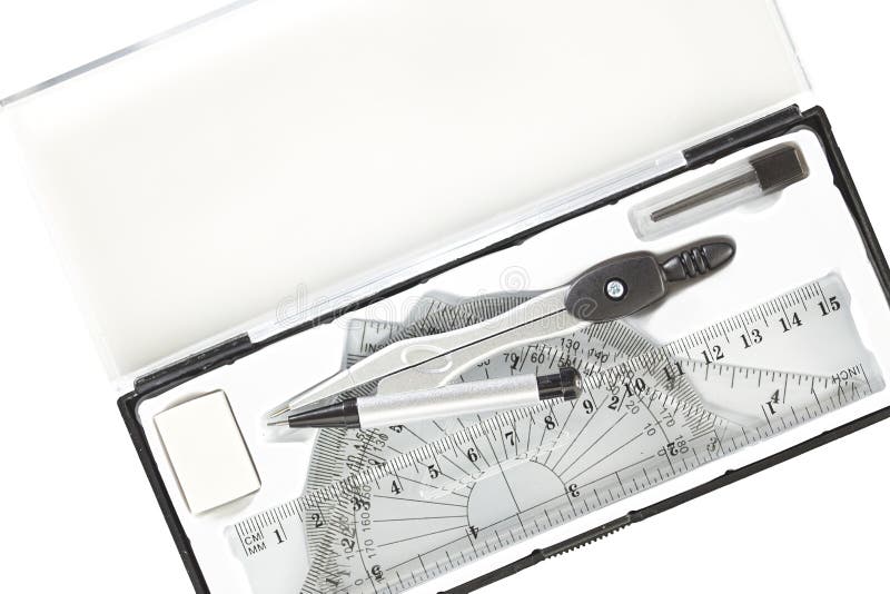 Set of Mathematics School Tools Stock Image - Image of engineer ...