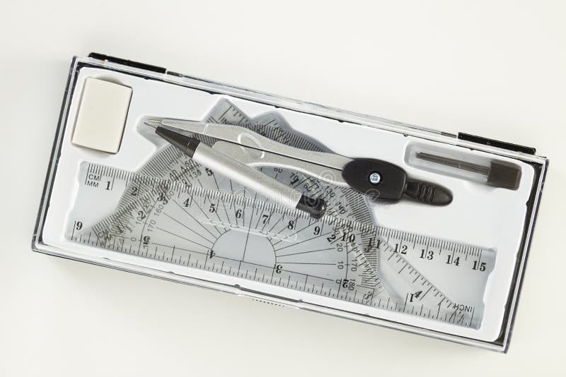 Set of Mathematics School Tools Stock Photo - Image of concepts ...