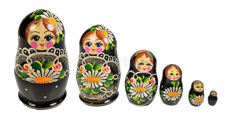 Matryoshka Stacking Doll Set Stock Photo - Image of crafts, hand: 343524730