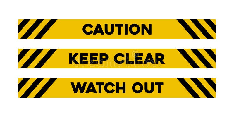 Set of Maximum Height Warning Signs Stock Vector - Illustration of ...