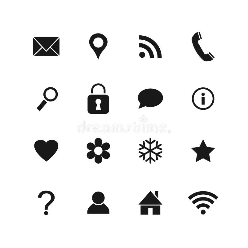 Vector Set of Universal Web Icons for Media, Communication, Business ... Vector Set of Universal Web Icons for Media, Communication, Business ...