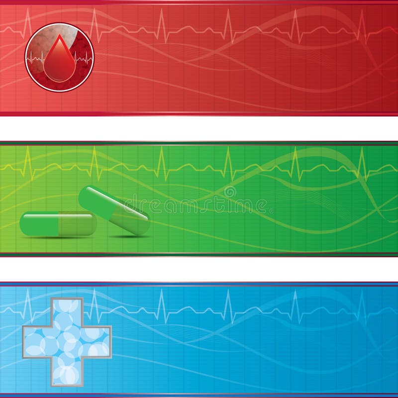 Set of medical banners. stock vector. Illustration of emergency - 29936450