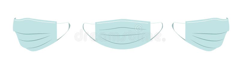 A Set of Medical Masks. Vector Illustration Stock Vector - Illustration ...