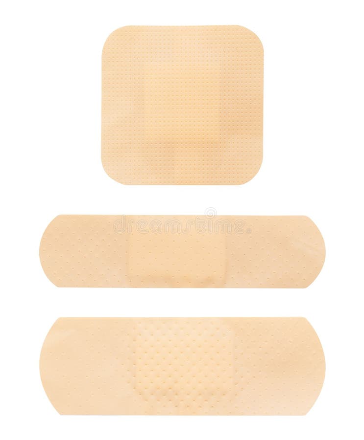 Medical Patches Set Isolated White Background Stock Photos - Free ...