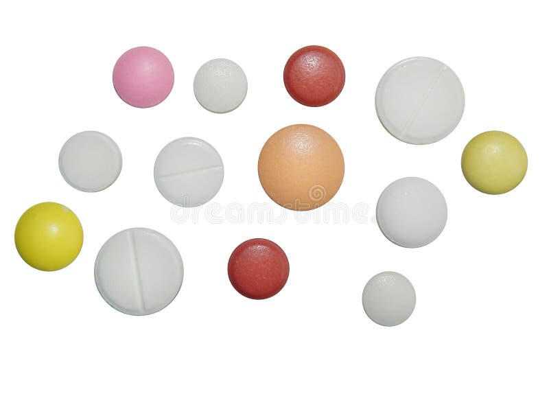 A set of medical tablets stock image. Image of pills - 104134577